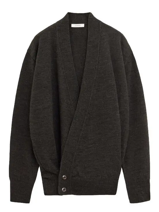 LEMAIRE Wrap Cardigan - Brown