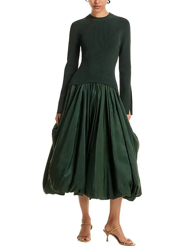 Simkhai Kenlie Balloon Skirt Dress - Cypress
