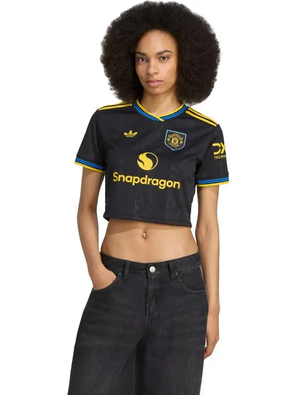 Adidas Manchester United 25/26 Cropped Third Jersey - Black