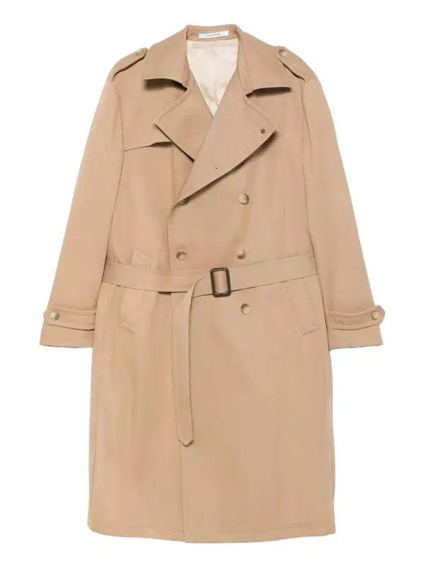 Tagliatore Double-breasted Belted Trench Coat - Neutrals