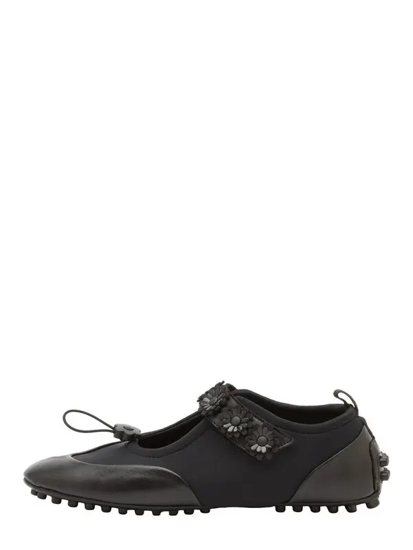 Cecilie Bahnsen Bess Mary Jane Flat Pump - Black