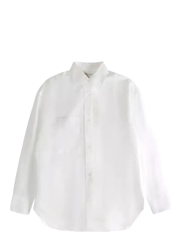 Studio Nicholson Leto Patch-pocket Long-sleeve Shirt - White