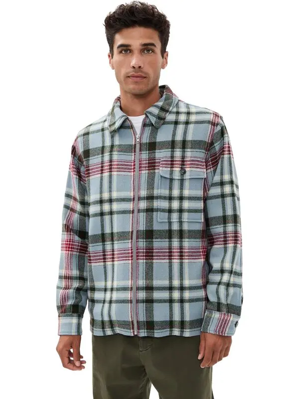 Closed Zipped Shirt - Nordic Blue