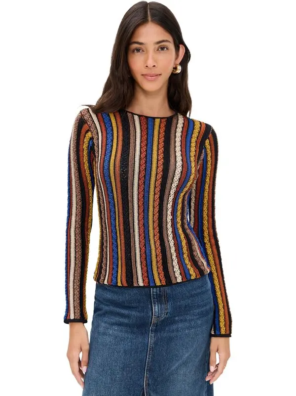 Ulla Johnson Ardith Knit Long-sleeve Top - Zoisite