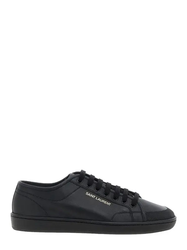 Saint Laurent Gym Leather Sneakers - Black