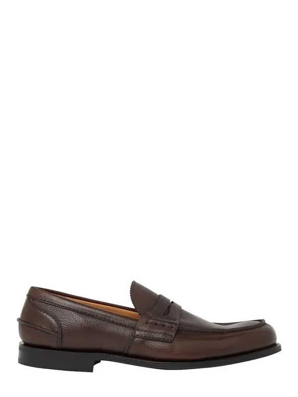 Church's Pembrey 2.0 Grained Leather Penny Loafers - Burnt