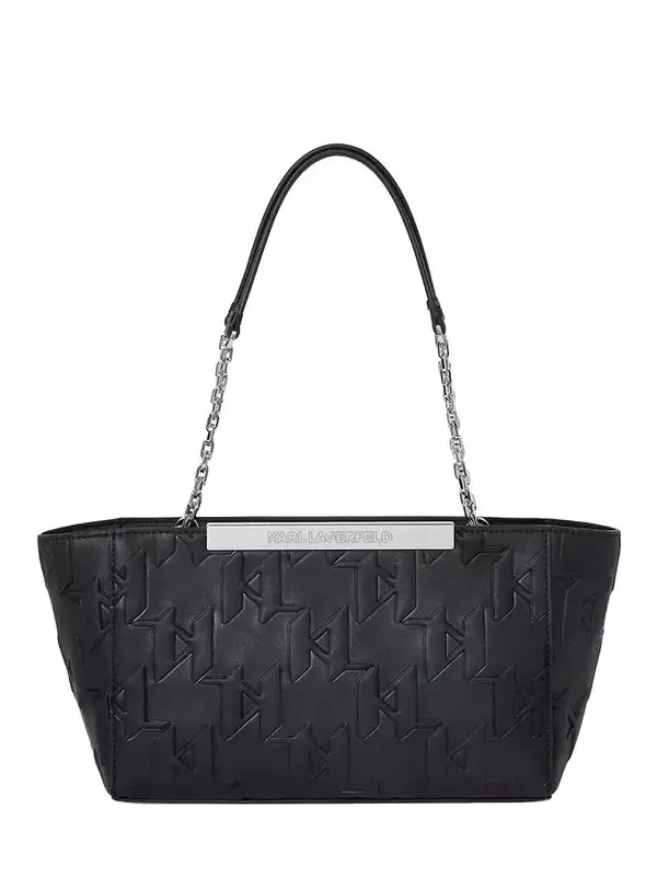 Karl Lagerfeld Logo-embossed Tote Bag - Black