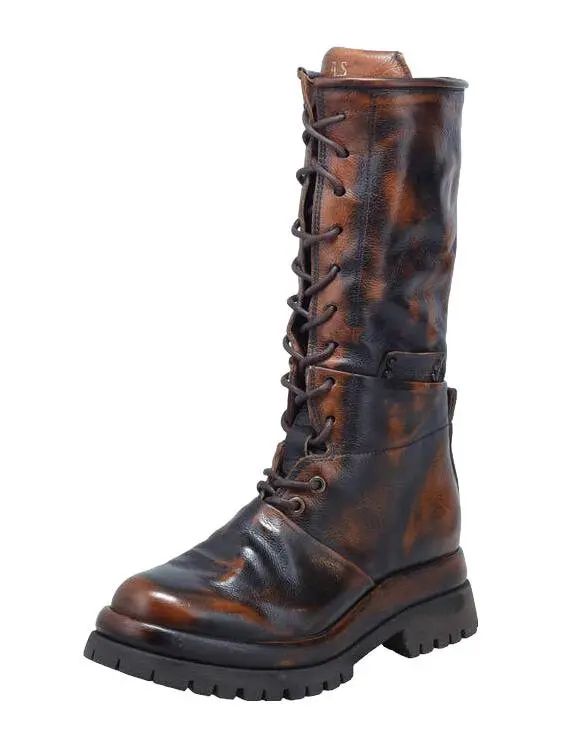 A.S.98 Donovan Distressed Leather Boot - Whiskey