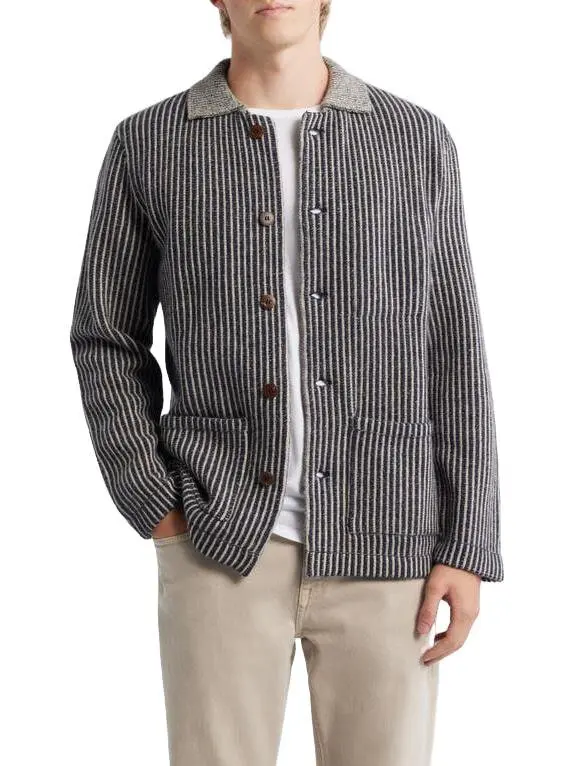 ALEX CRANE Kite Merino Wool Cardigan - Lines