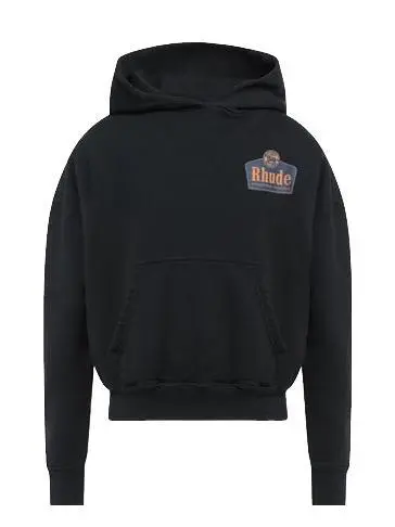 Rhude Fleece Hoodie - Black