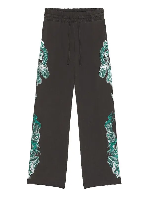 BASKETCASE Enter Lounge Pants In Black - Vintage Black