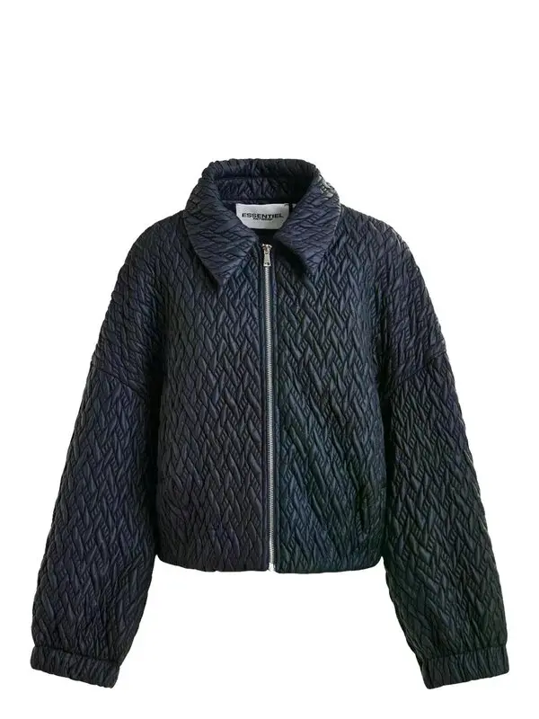 Essentiel Antwerp Quilted Zip-front Jacket - Blue