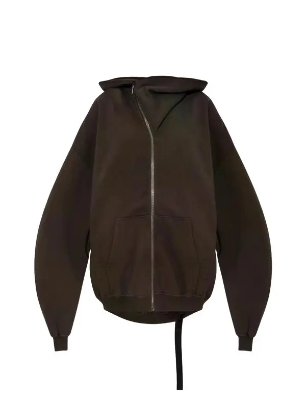 Rick Owens Zip-up Hoodie - Brown