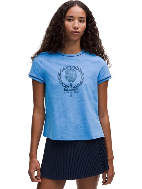 Lululemon Crewneck Tennis Short-sleeve Shirt - Pool Party/club Blue