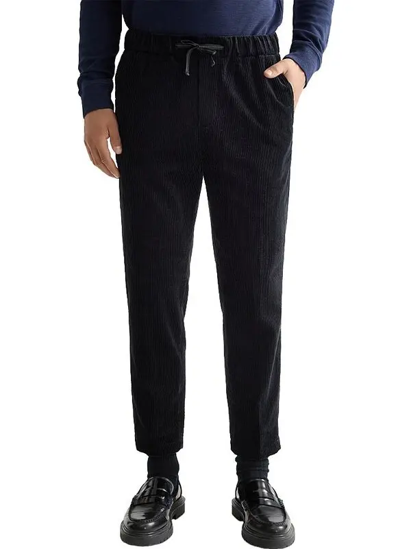 Scotch & Soda Relaxed Tapered Fit Corduroy Trousers - Anthracite