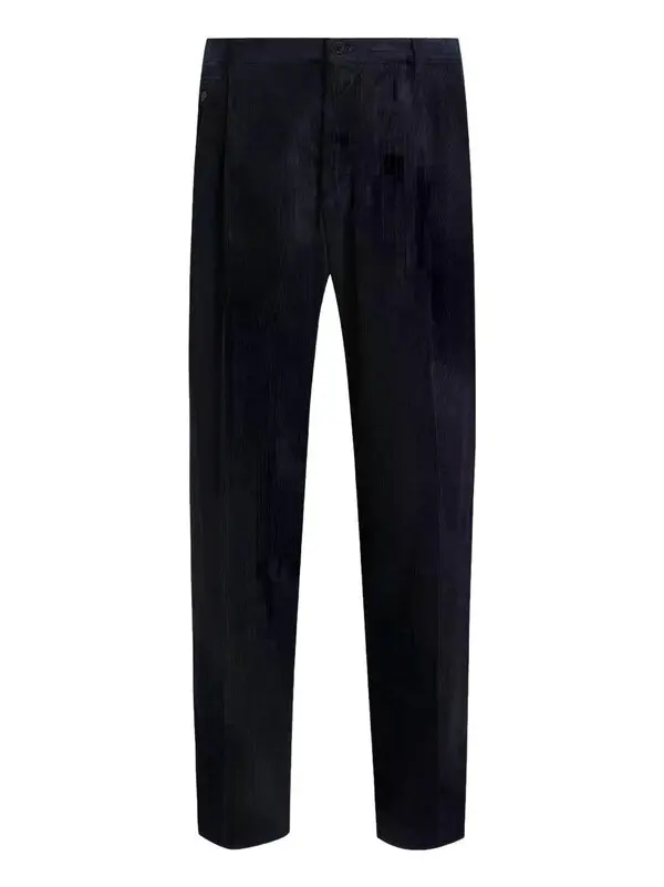 Dolce & Gabbana Pleated Corduroy Chinos - Blue
