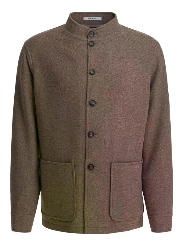 Tagliatore Button-front Patch-pocket Coat - Brown