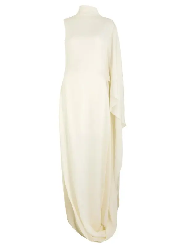 Stella McCartney Draped Asymmetric Gown - Cream