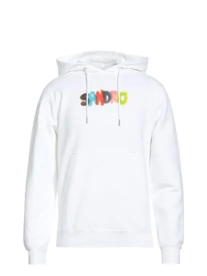 Sandro Cotton-blend French Terry Sweatshirt - Off White
