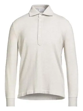 Brunello Cucinelli Cashmere Buttoned Neckline Sweater - White