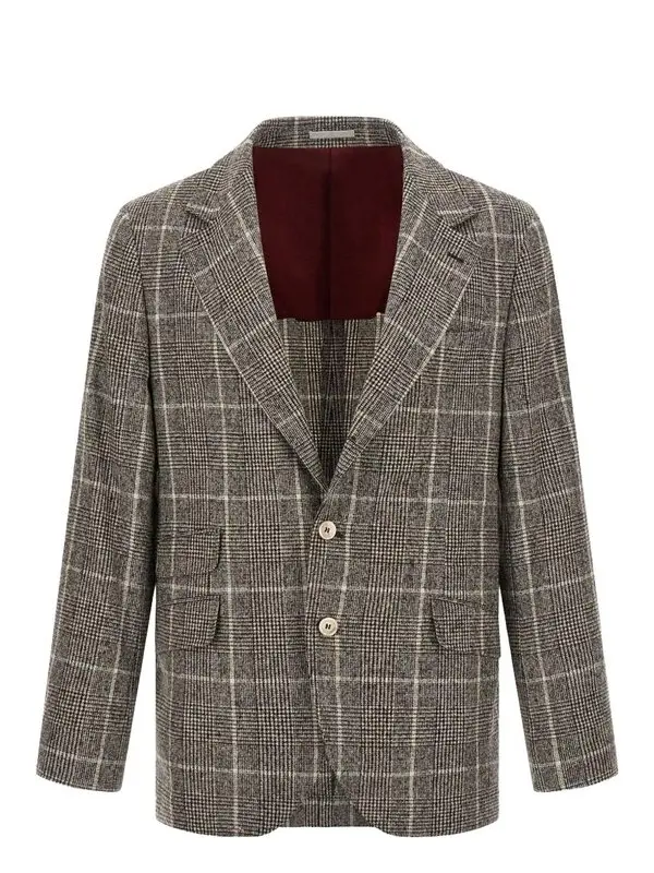 Brunello Cucinelli Wool Deconstructed Jacket - Brown