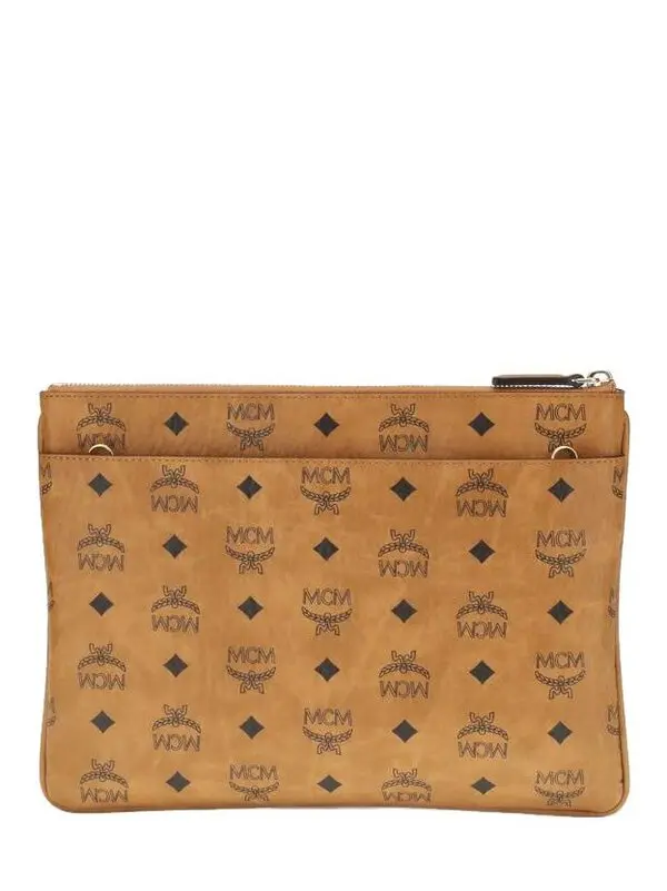 Mcm Visetos Pouch - Brown