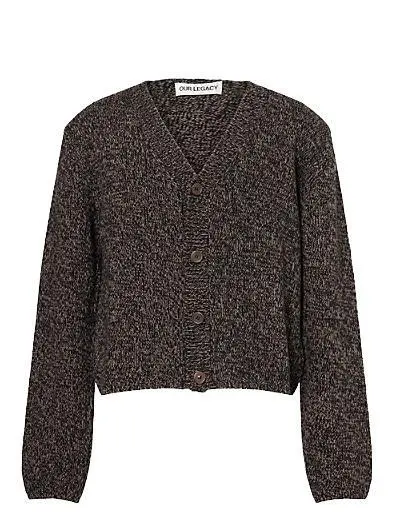 Our Legacy Academy Wool Knitted Cardigan - Bear Twist
