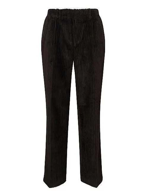Our Legacy Borrowed Wide Corduroy Cotton Chino Trousers - Profound Brown
