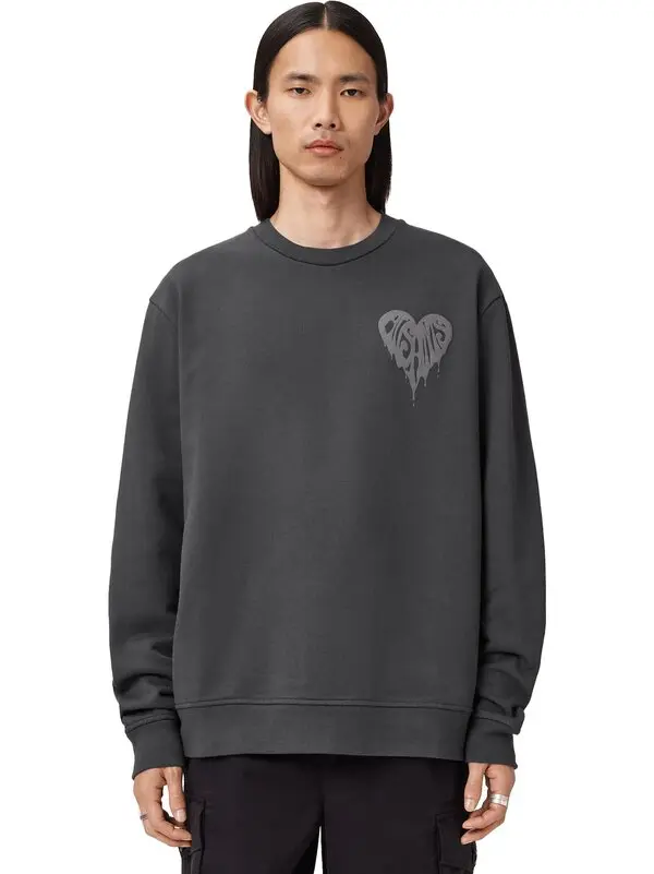 All Saints Trip Crew Neck Sweatshirt - Black