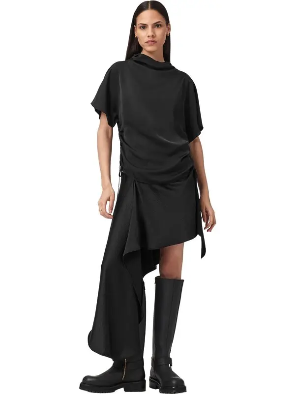 All Saints Short Sleeve Top - Black