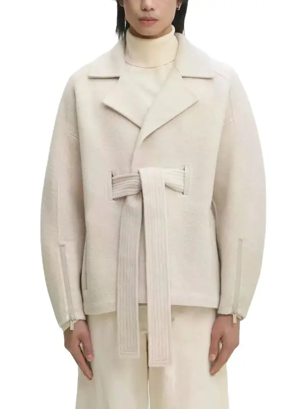 A. A. SPECTRUM Belted Wool Coat - Neutrals