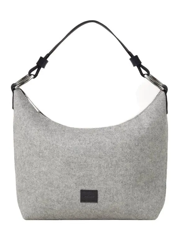 GRAF LANTZ Hana Merino Wool Hobo Bag - Granite