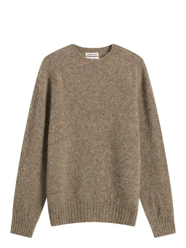 You Must Create Suedehead Crew Neck Jumper - Brown