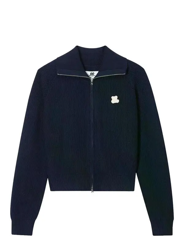 CHOCOOLATE Ribbed-knit Cardigan - Blue