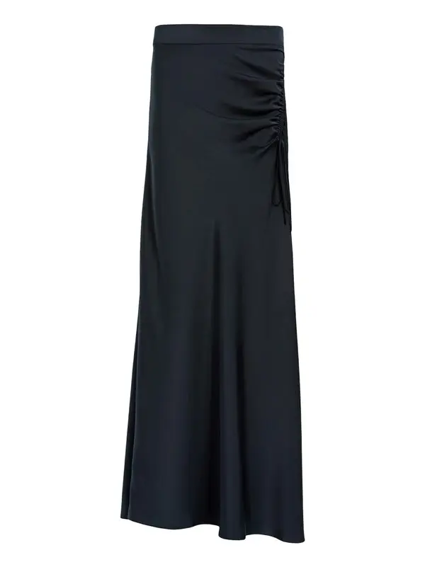 All Saints Gathered Maxi Skirt - Blue