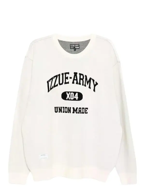 Izzue Logo-print Jumper - Neutrals