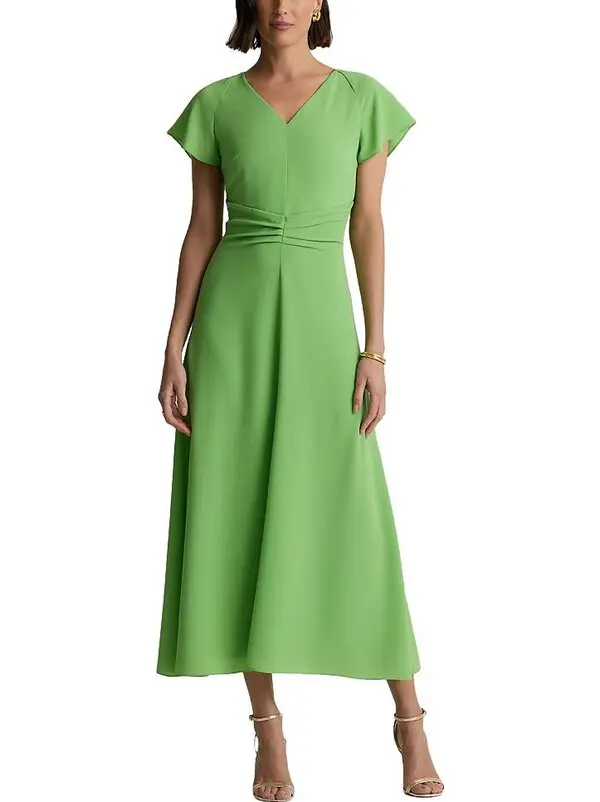 St. John Italian Lightweight Crepe Dress - Jade