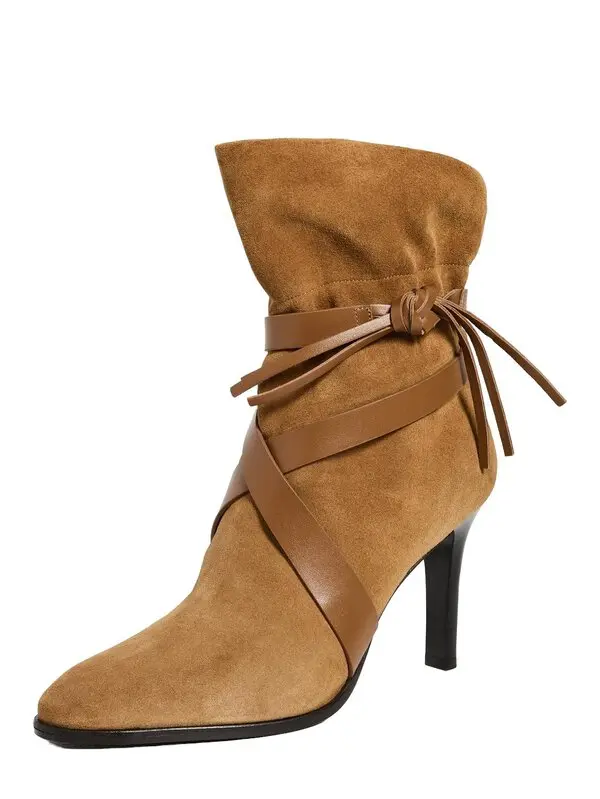 Isabel Marant Atiny Ankle Boots - Cognac