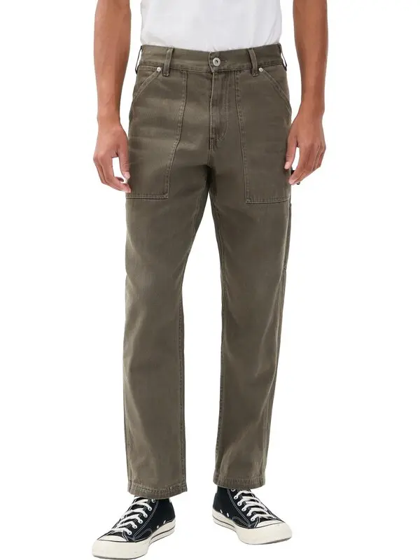 ALEX MILL Recycled Denim Painter Pants - Thyme