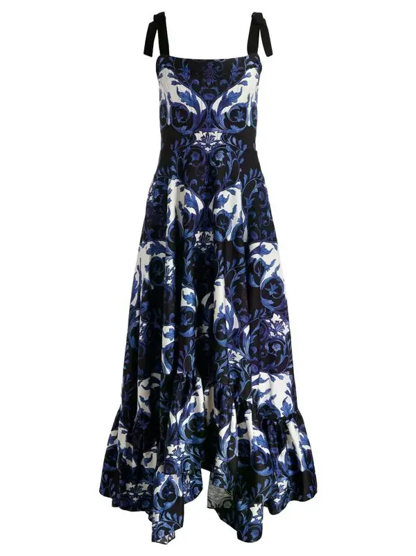 Alice + Olivia Rosalee Tie-strap Maxi Dress - Blue