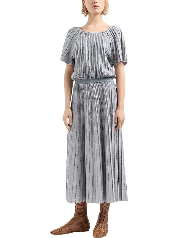 Emporio Armani Jacquard Midi Dress - Multi