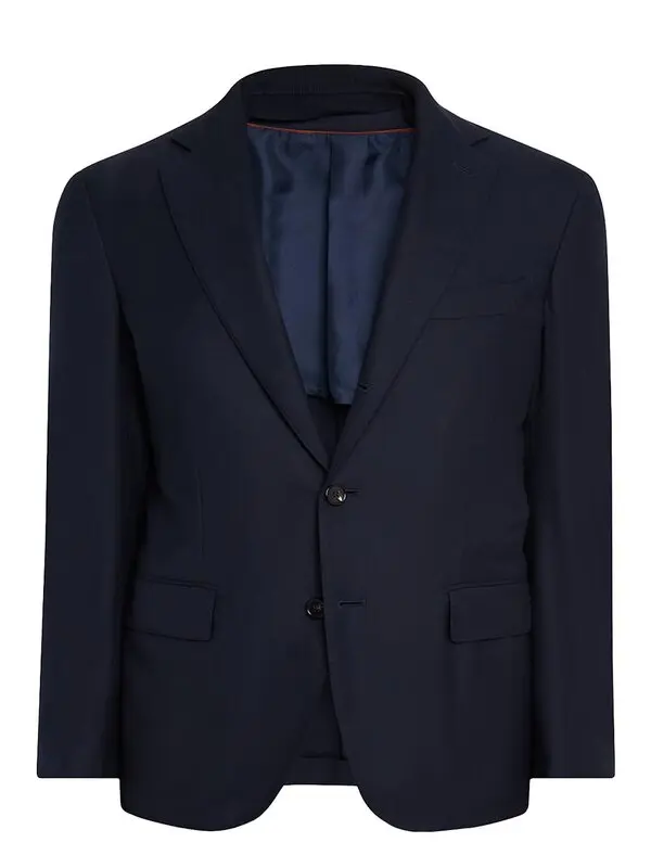Loro Piana Sport Coat With Zipped Bib - W000 Blue Navy