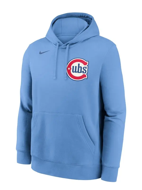 Nike Pete Crow-armstrong Chicago Cubs Club Mlb Pullover Hoodie - Blue