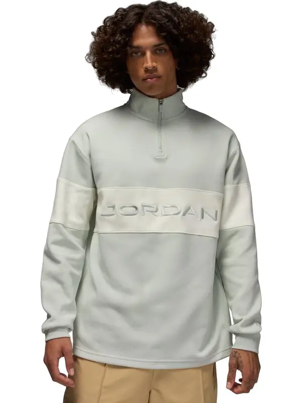JORDAN Sport Dri-fit 1/4-zip Golf Top - Grey