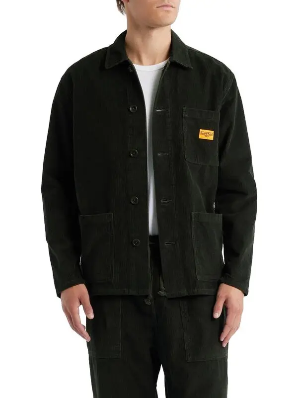 SERVICE WORKS Organic Cotton Corduroy Chore Coat - Bark