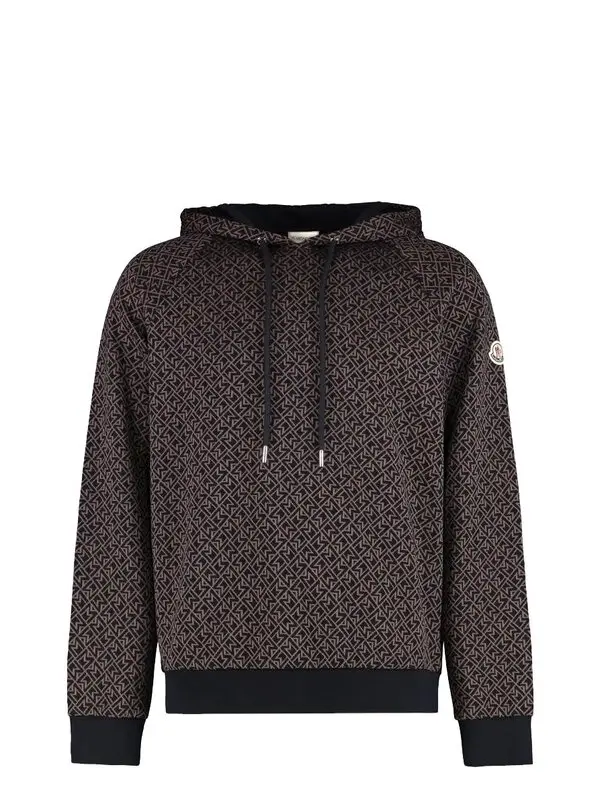Moncler Knitted Hoodie - Black