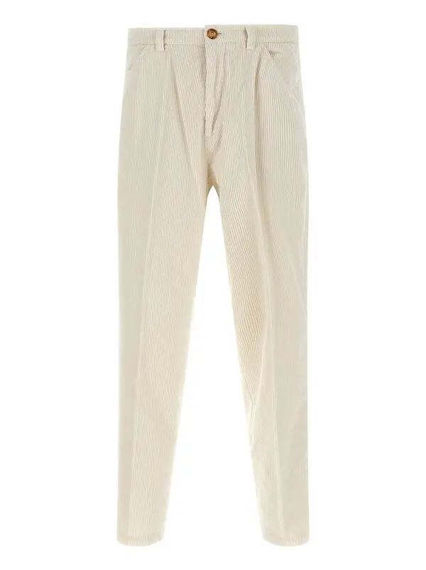 Brunello Cucinelli Corduroy Trousers - White