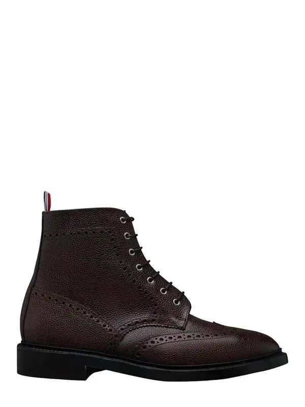 Thom Browne Perforated Leather Boots - Brown