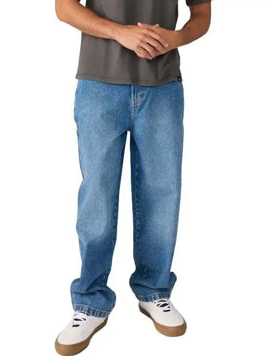 Dickies Madison Baggy Carpenter Jeans - Rinsed Blue/fade