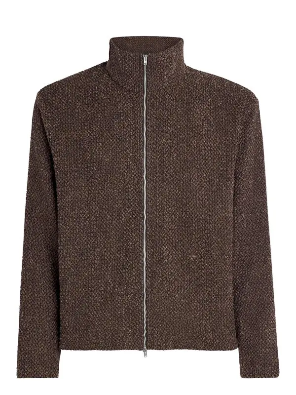 Our Legacy Shrunken Fullzip Polo Jacket - Brown